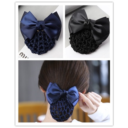 Girls Black Hair Net Clip Ballet School Hair Net Hair Bun Net ...