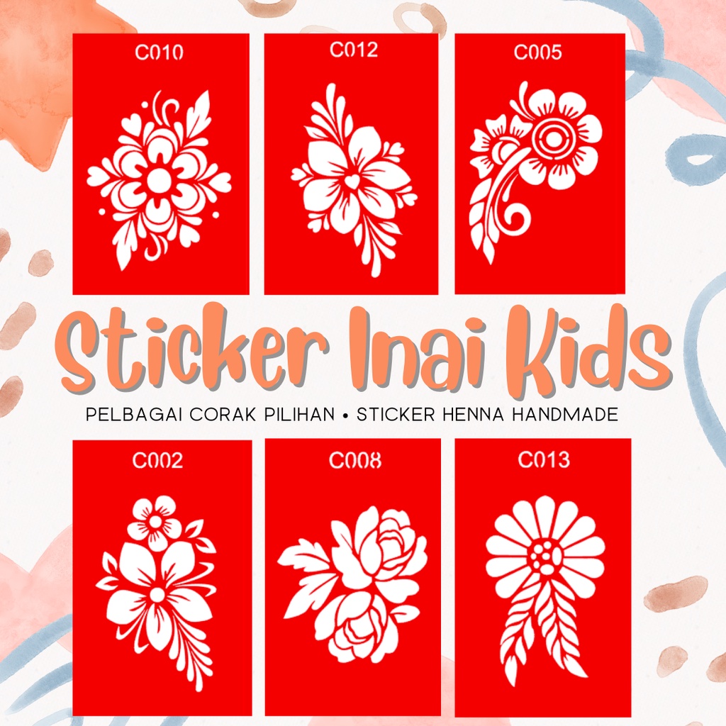 STICKER INAI BUDAK SIMPLE | Shopee Malaysia