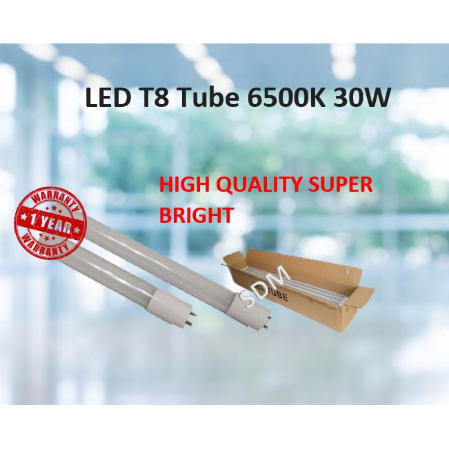 (READY STOCK) T8 LED Tube 4 Feet 18W/22W/30W 6500K DAYLIGHT Lampu LED FLUORESCENT TUBE(LED ...