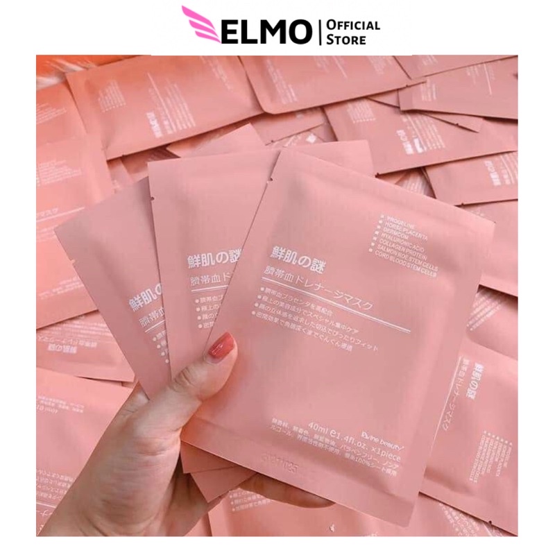 Genuine Japanese sheep placenta mask sheep umbilical cord placenta stem ...