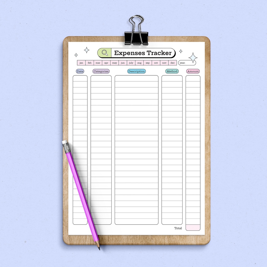 (Series F) Colored/Colorless Finance Budget Planner - Expenses/Savings ...