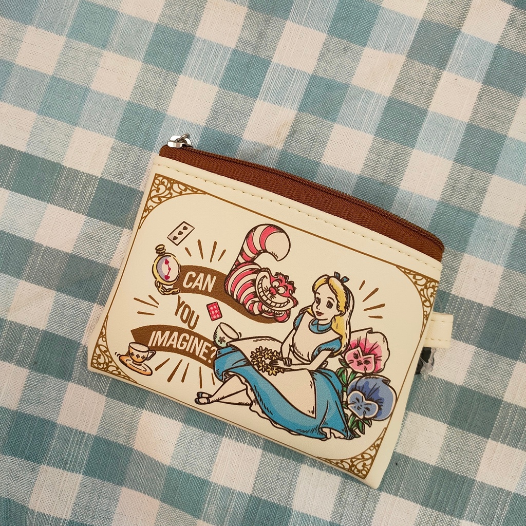 Disney Coin Purse Zipper Bag Soft Leather Card Holder Wallet Universal ...