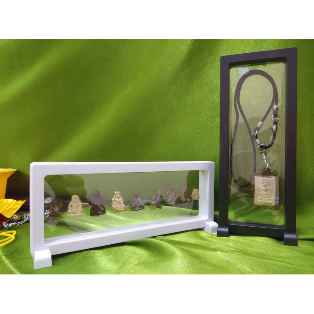 Thai Amulet Transparent Display Case 泰国佛牌 PE 薄膜 真空收藏盒 9CM X23CM 长方形 ...