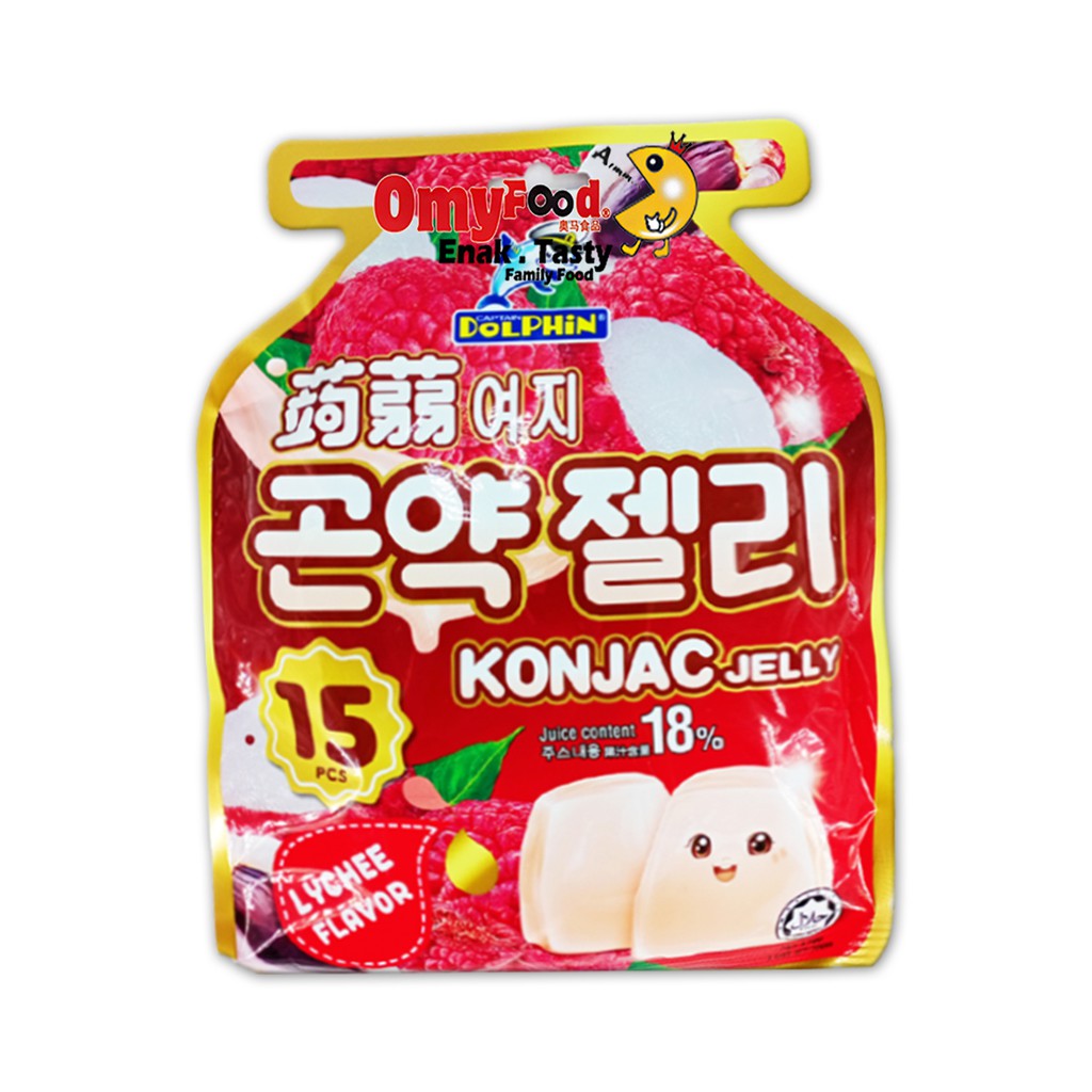 20g x 15pcs Natalife Captain Dolphin Konjac Yogurt Jelly Drink 蒟蒻 [Grape / Mango / Peach ...