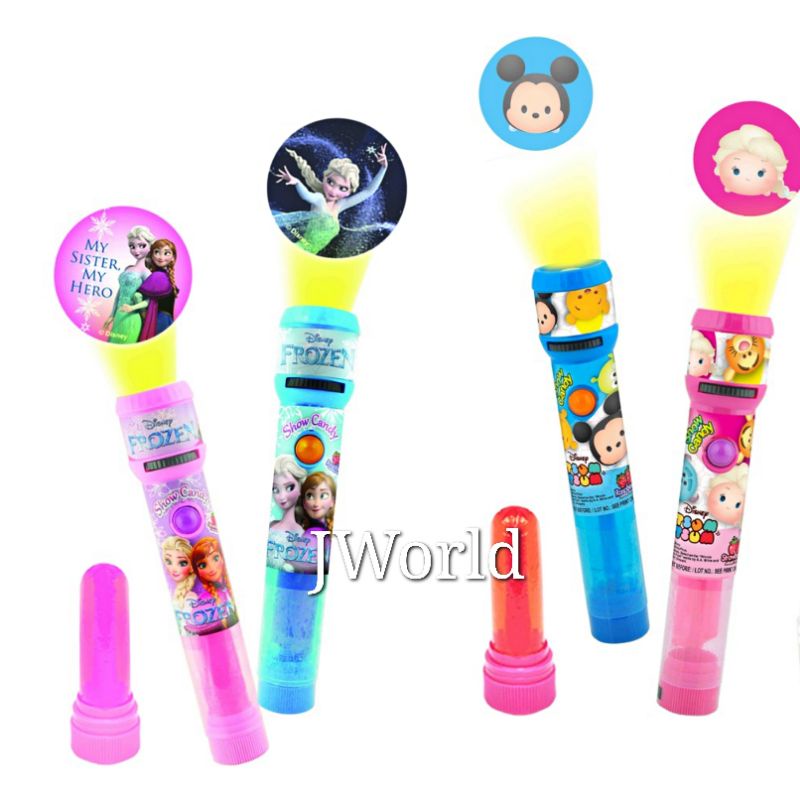[1PCS] FROZEN TORCHLIGHT CANDY / TSUM TSUM TORCH LIGHT CANDY FOR KIDS ...