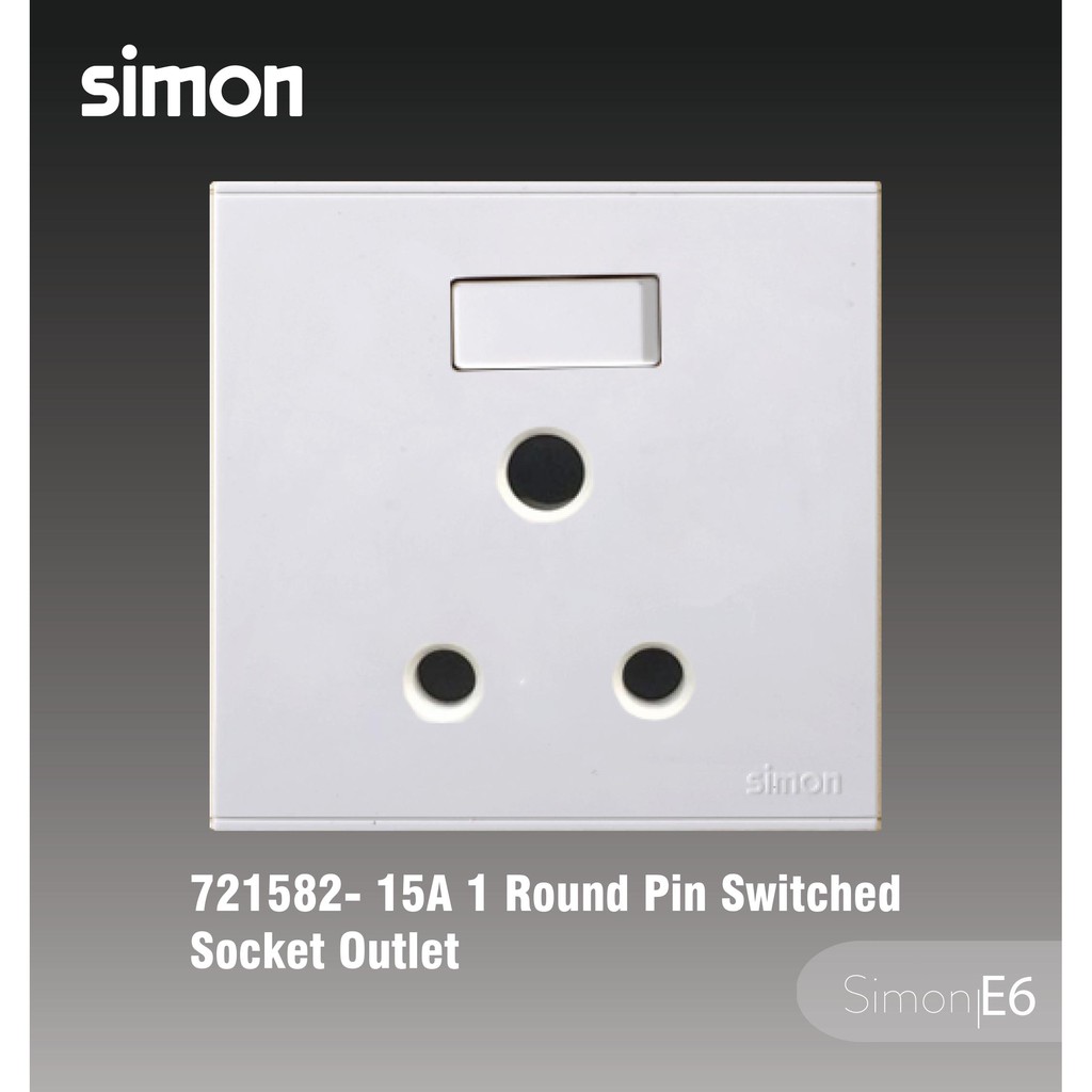 Simon E6 Series Switch / Switches & Socket Outlet (WHITE) | Shopee Malaysia