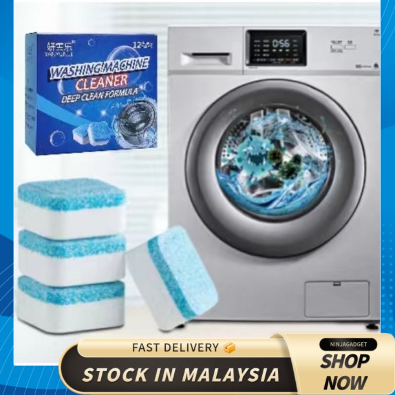 1BOX 12PCWashing Machine Laundry Cleaner Descaling Multifunctional ...