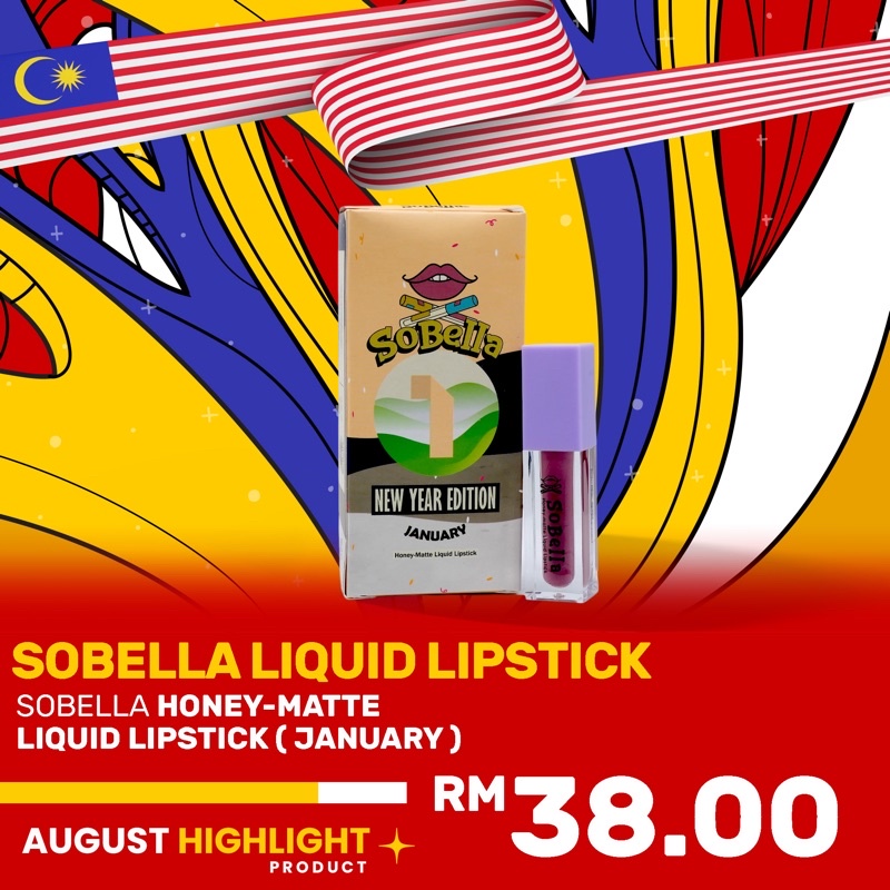 SOBELLA HONEY-MATTE LIQUID LIPSTICK (JANUARY) | Shopee Malaysia