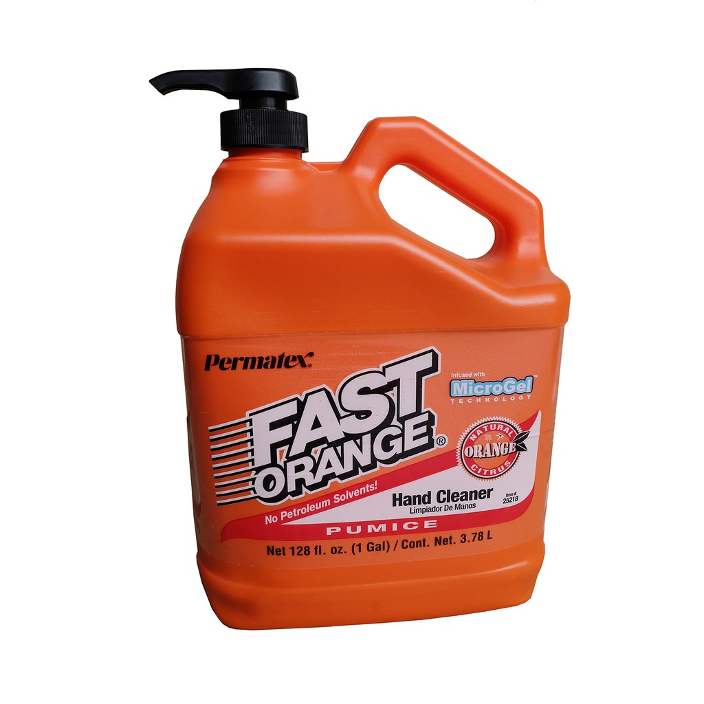Permatex USA Fast Orange Hand Cleaner Infused With MicroGel Pumice ...