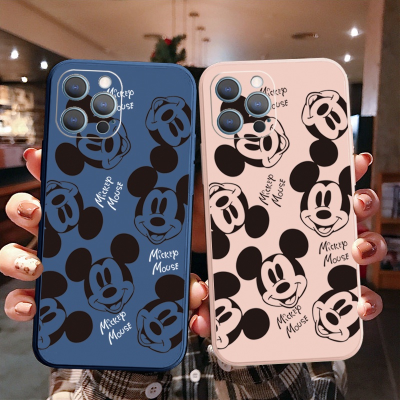 For iPhone 13 Pro Max 12 11 XR XS 7 8 Plus SE 2020 Cute Mickey Mouse ...