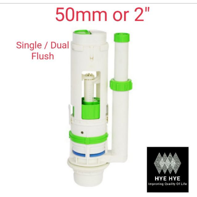 ZELLA CISTERN FLUSH OR FISH 50MM CISTERN PUSH BUTTON FLUSH VALVE SINGLE ...