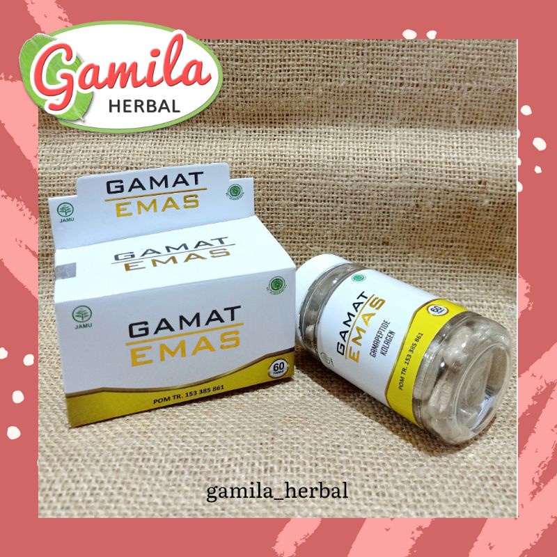 Gold GAMAT Capsule AL AFIAT Treating Alergy, Overcoming Early, Acne ...