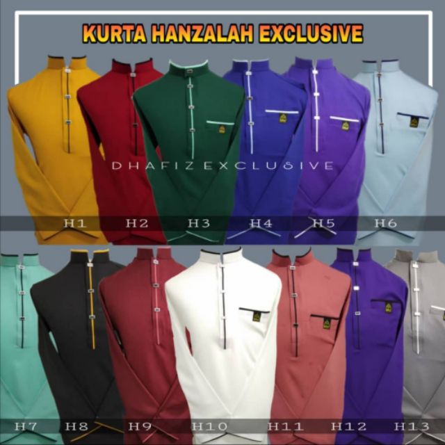 🔥SALE 🔥KURTA HANZALAH EXCLUSIVE 2020 SLIM FIT | Shopee Malaysia