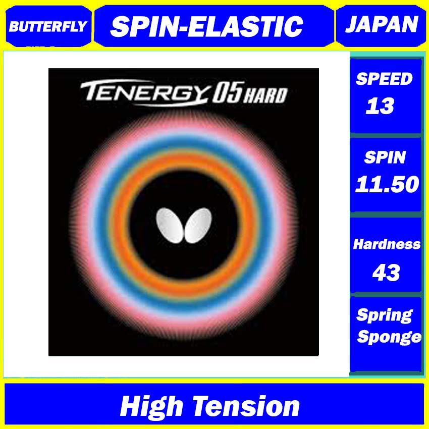 BUTTERFLY Tenergy 05 Hard TableTennis Rubber Ping Pong Sheet pingpong getah (READY STOCK ...