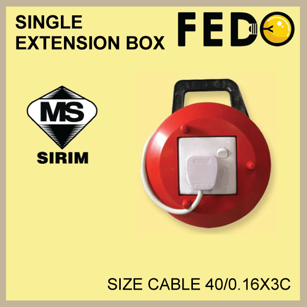 EXTENSION BOX SINGLE 10M (40/0.16X3C) | Shopee Malaysia
