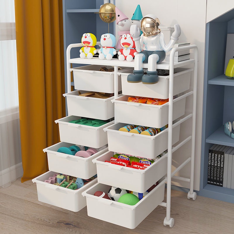 Children's Toy Storage-Shelf Baby Toy Storage Large Capacity Home Floor ...