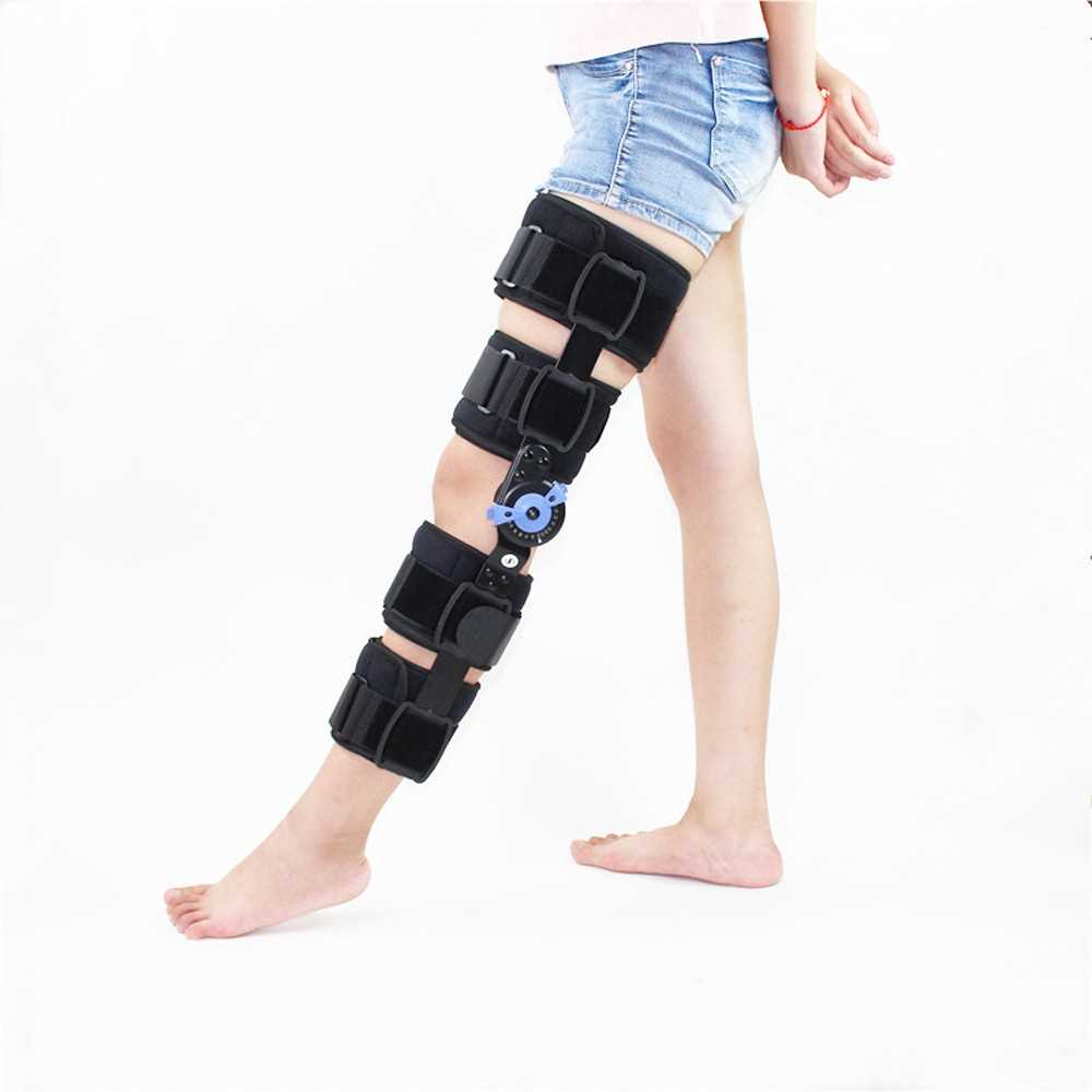 Orthopedic Hinged Knee Brace Support Adjustable Splint Stabilizer Wrap ...
