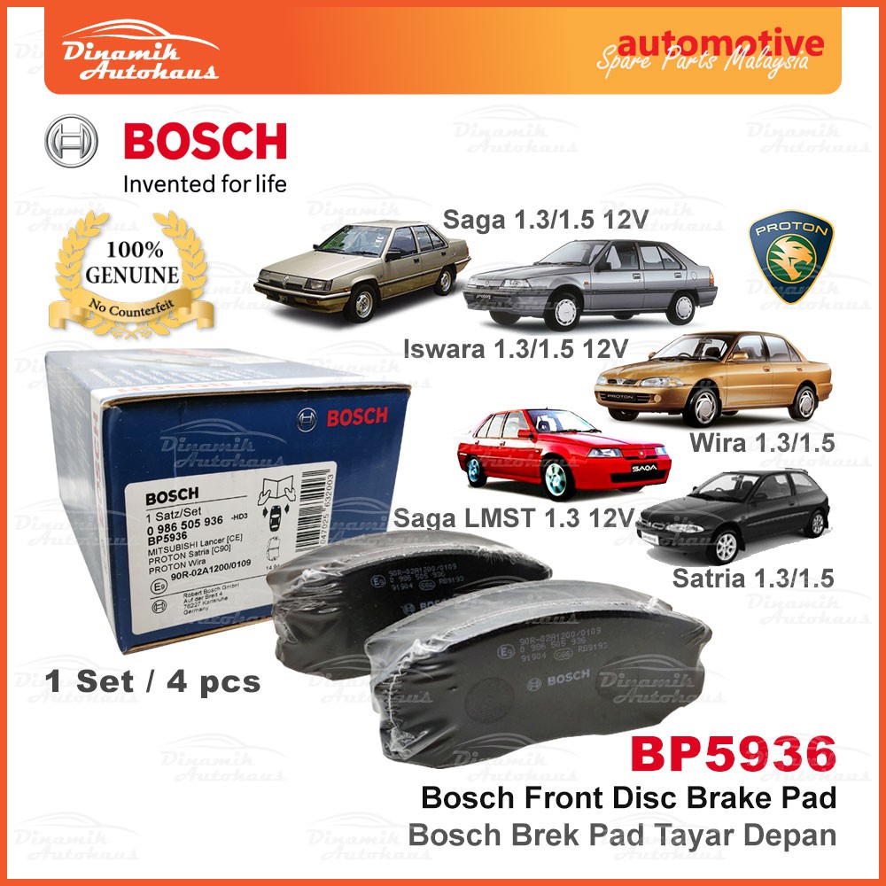Proton Wira Satria Saga 12V Iswara Saga LMST Car Front Wheel Brake Pad ...