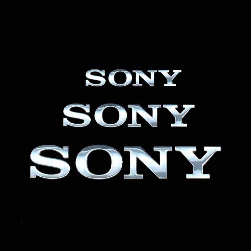 New metal sticker-SONY Sony logo logo metal sticker display speaker ...