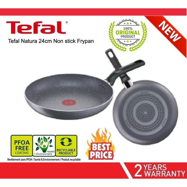 🔥 SPECIAL OFFER 🔥 TEFAL Natura 24cm Non Stick Fry Pan - PREMIUM QUALITY [ READY STOCK ] | Shopee ...