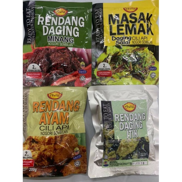 READY TO EAT RETORT RENDANG DAGING MINANG, RENDANG AYAM, RENDANG ITIK ...