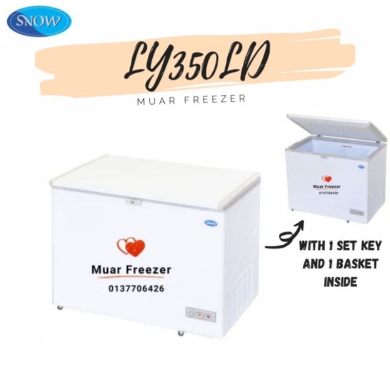 (MUAR FREEZER) SNOW Chest Freezer LY350LD 320liter | Shopee Malaysia