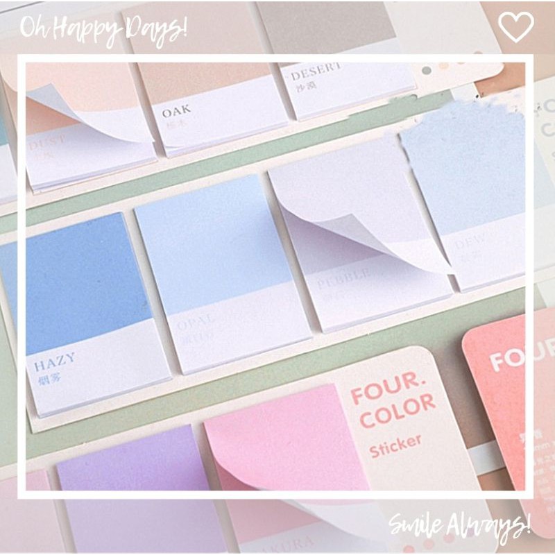 -Discontinued- OHHAPPYDAYS (80 Sheets) Sticky Notes Pantone Color ...