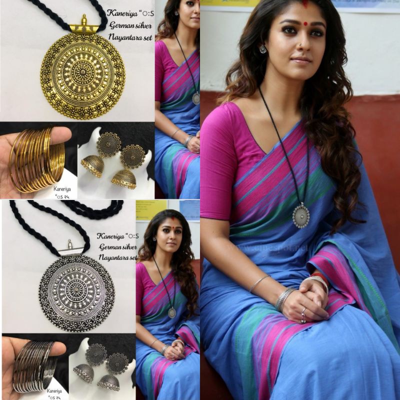 nayanthara long rope necklace set | Shopee Malaysia