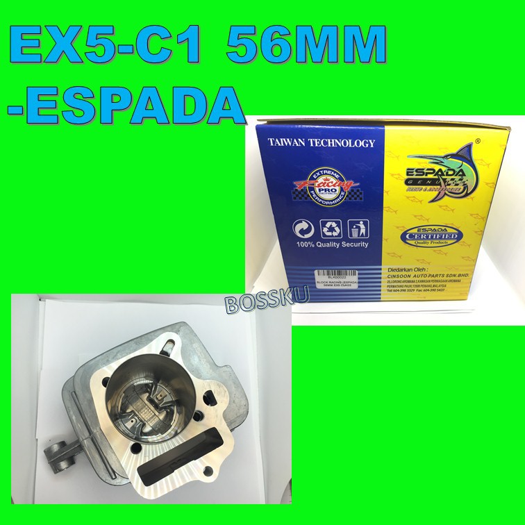 EX5 CLASS 1 RACING BLOCK ESPADA 56 MM EX5-C1 RACING BLOCK ESPADA 56MM ...