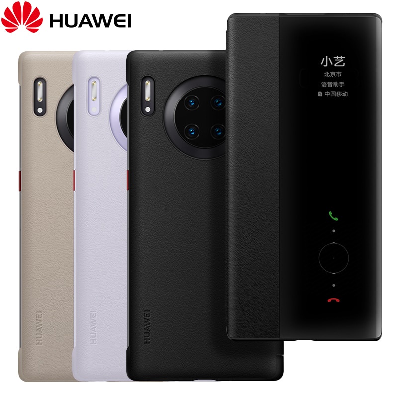 Original HUAWEI MATE 30 Pro Case Official Smart View Flip HUAWEI MATE ...