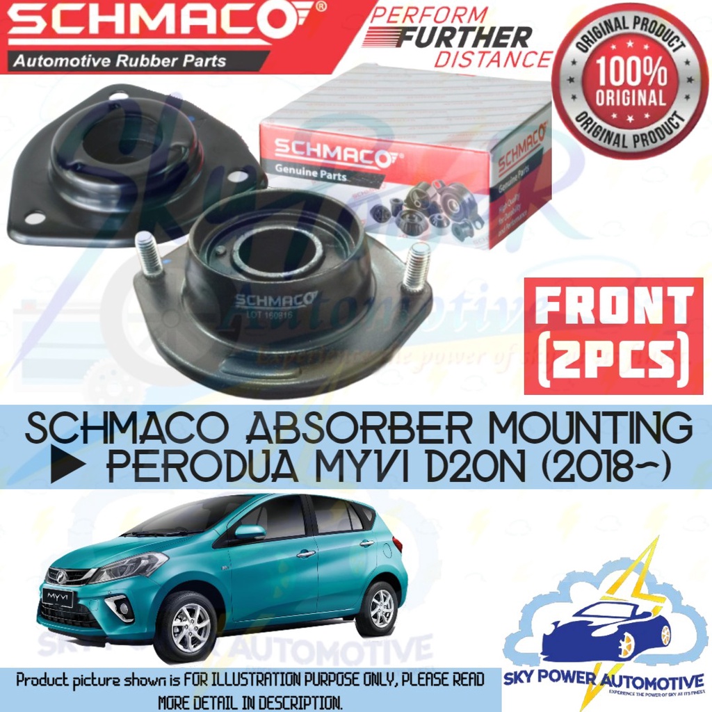 PERODUA MYVI D20N (2018~) SCHMACO ABSORBER MOUNTING (FRONT 2PCS ...