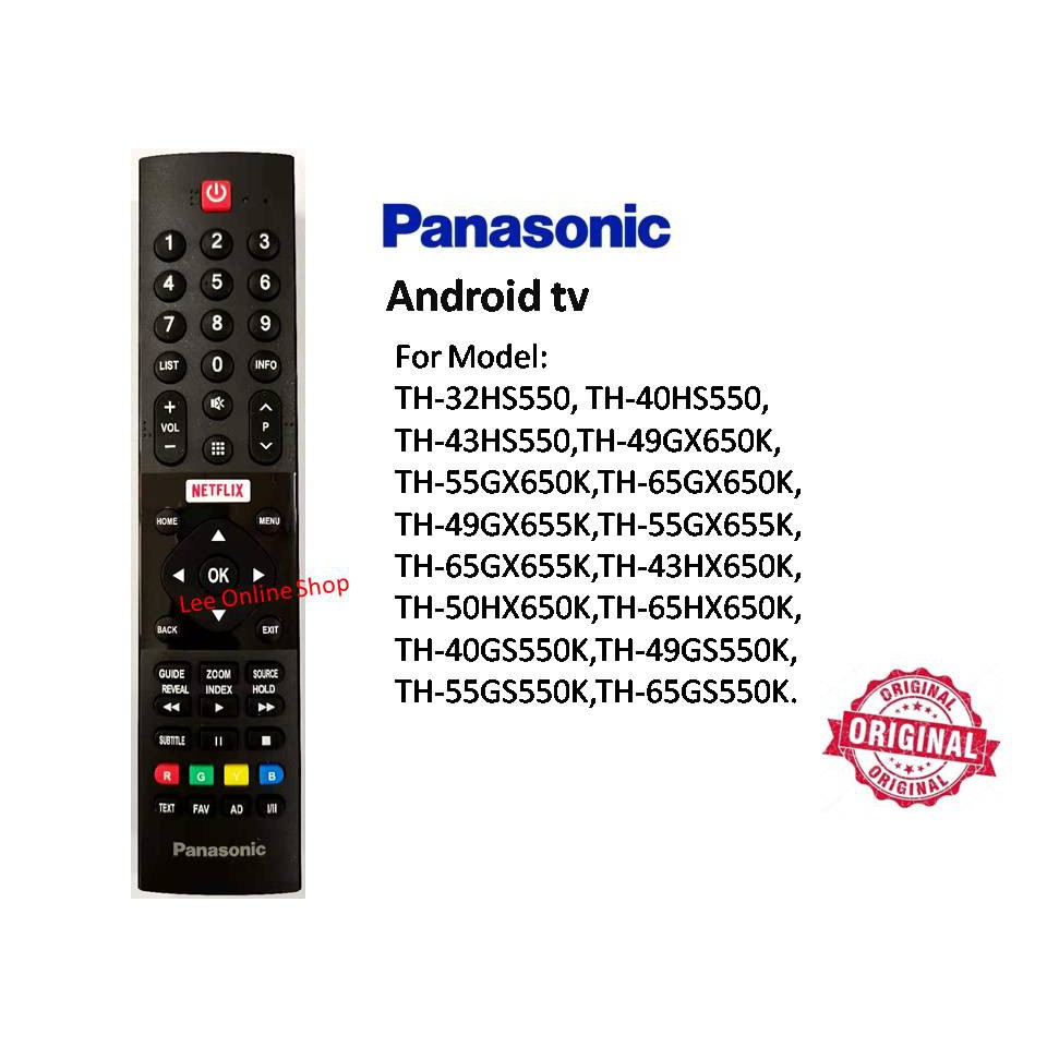 Panasonic Smart Android TV Remote Control | Shopee Malaysia