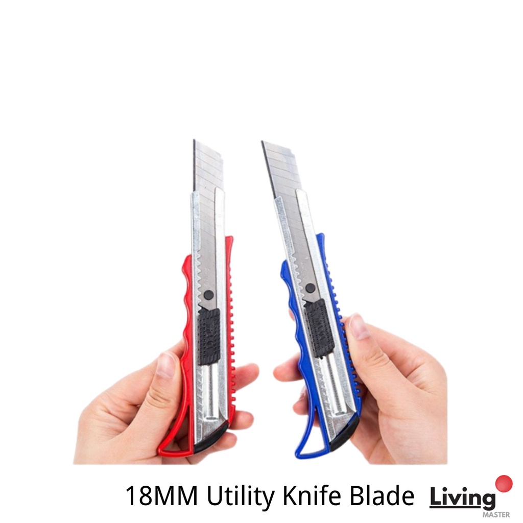 18MM Utility Pen Knife Paper Knife Blades Wallpaper Cutter Sharp Blade ...