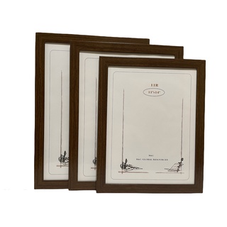Photo Frame Size A4 /11R /12R / A3 - Brown / White Color(1pc) | Shopee ...