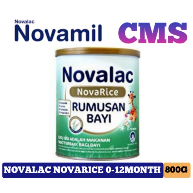 NOVALAC NOVARICE 0-12MONTH 800G | Shopee Malaysia