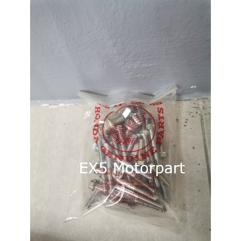 Ex5 and Ex5 Dream engine screw full set skru full set made in Malaysia ...