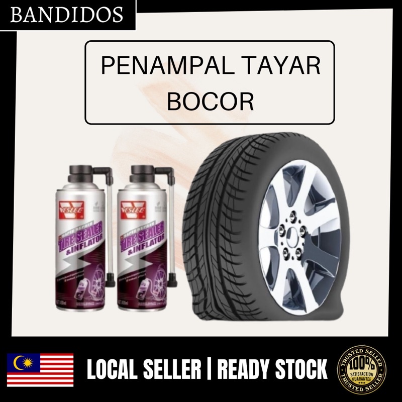 🔥ready stock🔥 Pakej Penampal Tayar Bocor_ free fuel booster | Shopee ...