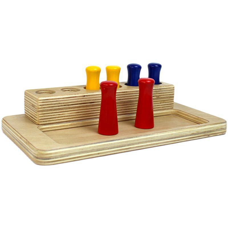 (Ready Stock) Montessori Teaching Aid Nido Imbucare Peg Box | Shopee ...