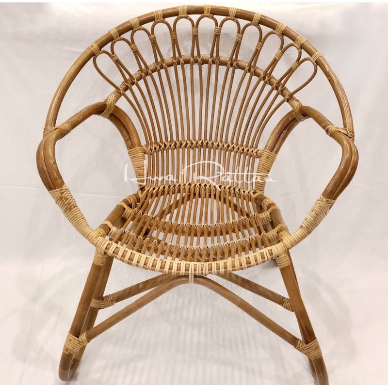 Wide seating large rattan chair Living room chill garden cafe 2 seater ...