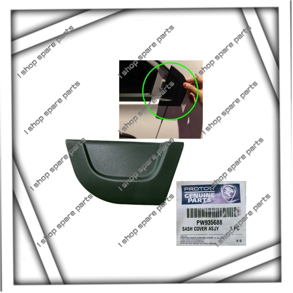 Original Rear Door Window Outer Delta Cover Proton Saga VVT NEW 2016 ...