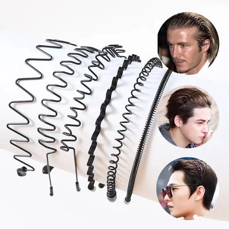 Steel Hairband Headband / Skaf Rambut Besi / 日韩背头防滑波浪头箍 | Shopee Malaysia
