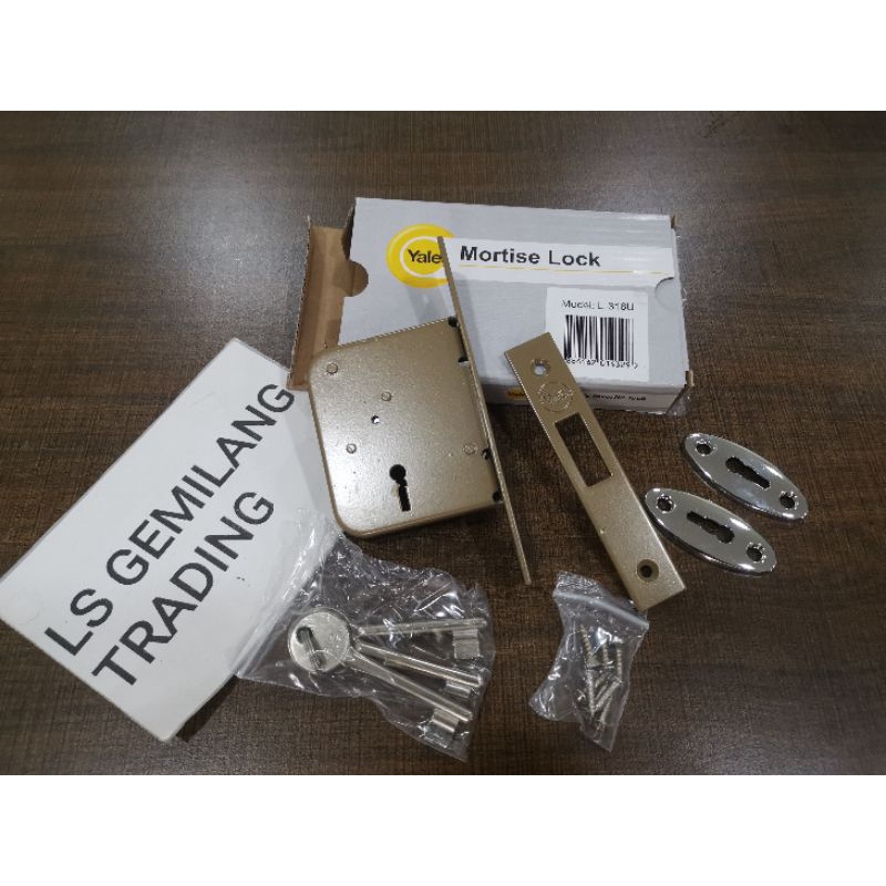 LS GEMILANG YALE MORTISE LOCK LEVEL door lock pintu besi MORTICE LOCK ...