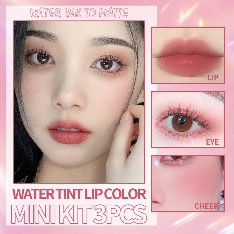 KIMUSE Water Tint Lip Set Long Wearing Waterproof Matte Liquid Lip ...