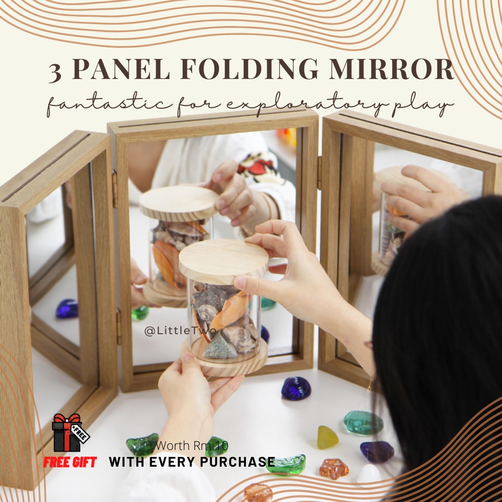 3 Sided Ways Mirror Preschool Reflection Exploratory Fun play Early ...