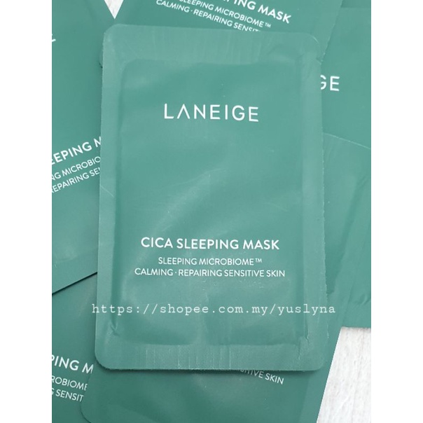 Laneige Cica sleeping mask Microbiome sample size | Shopee Malaysia