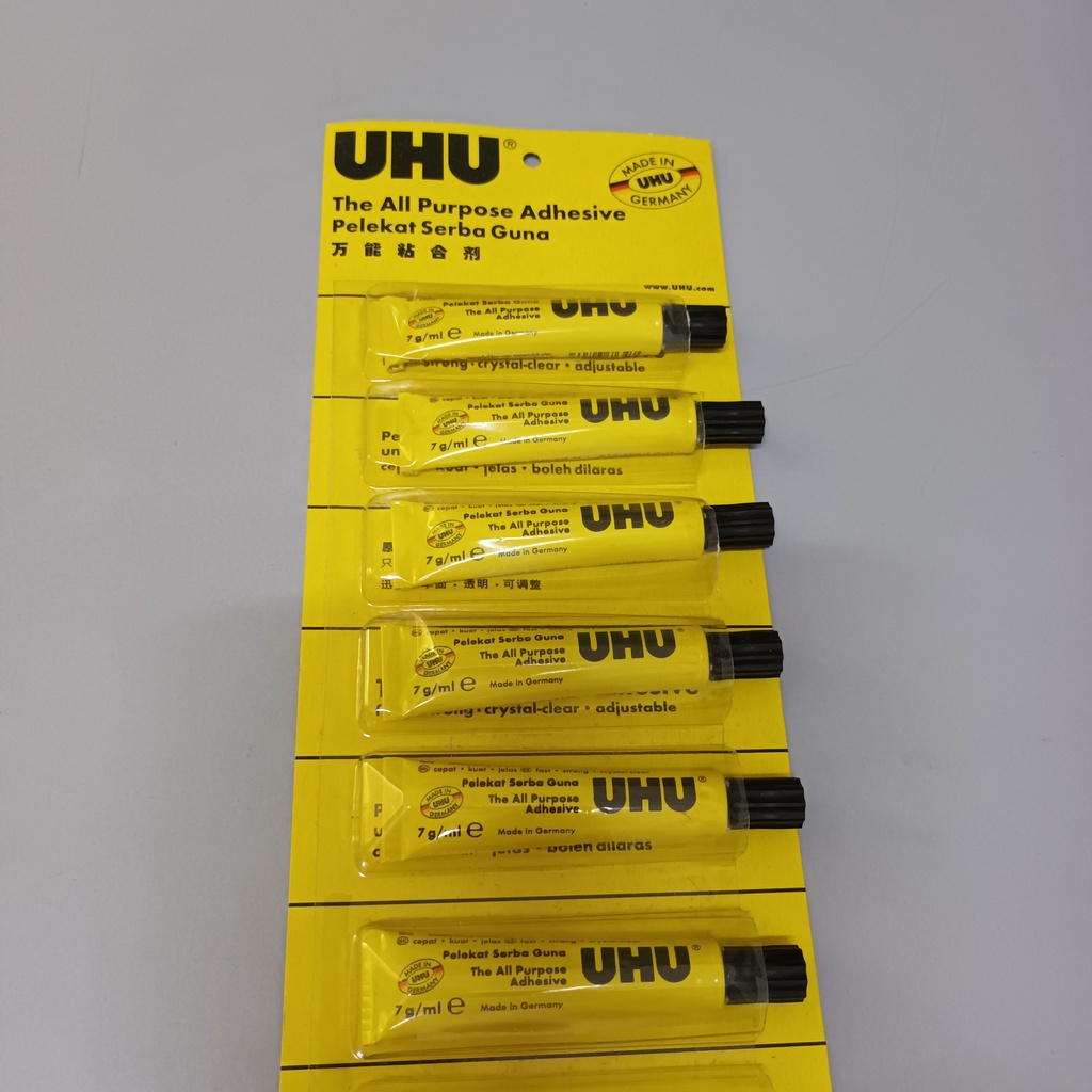 UHU All Purpose Adhesive Glue 7ml/ 35ml/ UHU Glue Gam Serbaguna ...