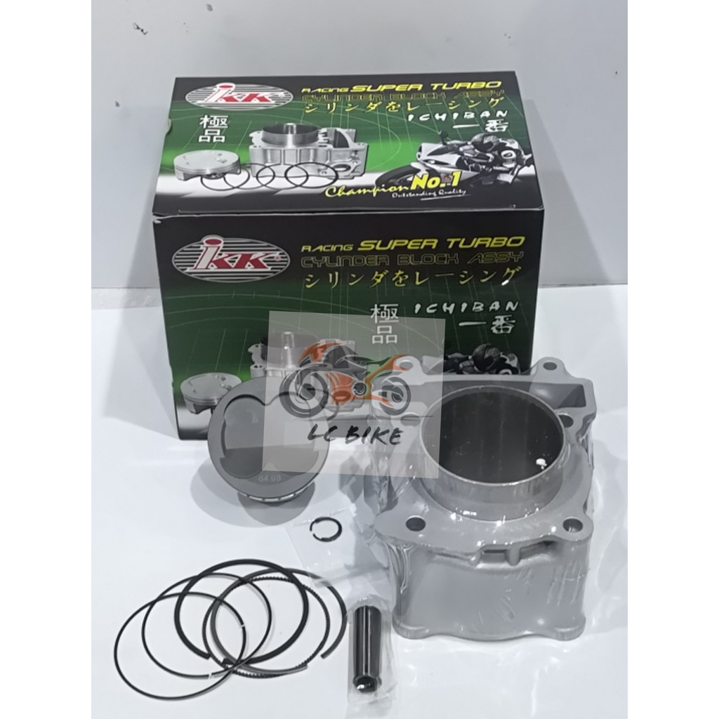 IKK SR3 LC135 Y15ZR CERAMIC RACING BLOCK SET FORGED PISTON 62MM 63MM ...