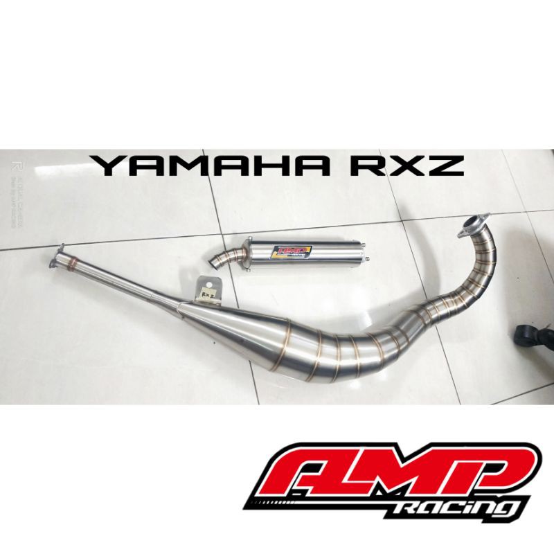 Yamaha RXZ full stainless pipe on racing exhaust - Yamaha RXZ exhaust ...