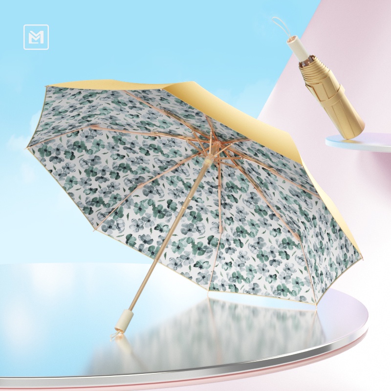 Anti UV Double Layer Uv umbrella Uv Protection Foldable Umbrella Prevent Sun Folding Umbrella ...