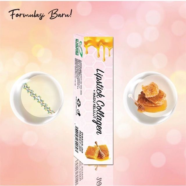 [NEW PACKAGING] LIPSTICK COLLAGEN +MADU KELULUT DHERBS | Shopee Malaysia